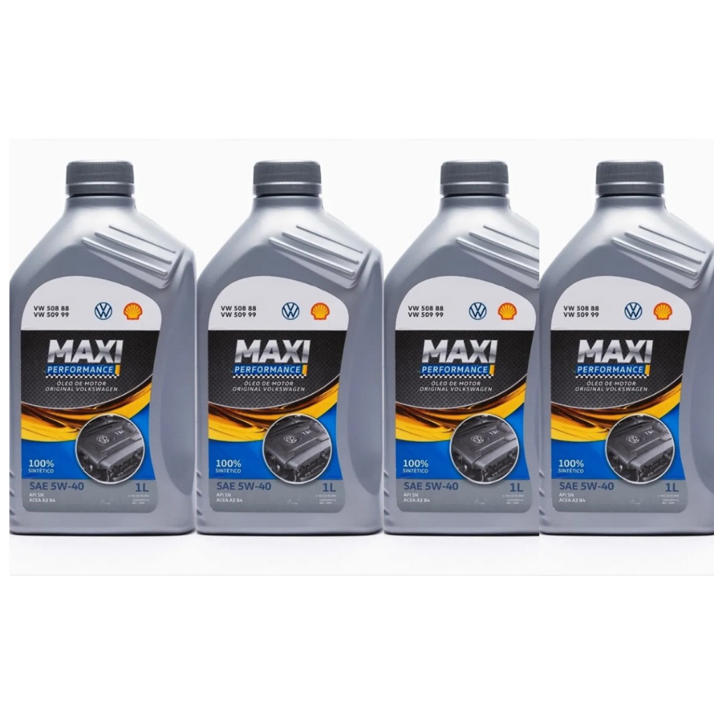 Kit 4 Litros de Óleo Maxi Original Volkswagen 5w40 508/88 509/99 ...