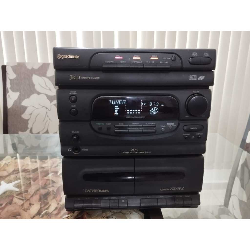 MICRO SYSTEM GRADIENTE AL-4C / MUITO NOVO / C/ DEFEITO / PROMOÇÃO NO ...