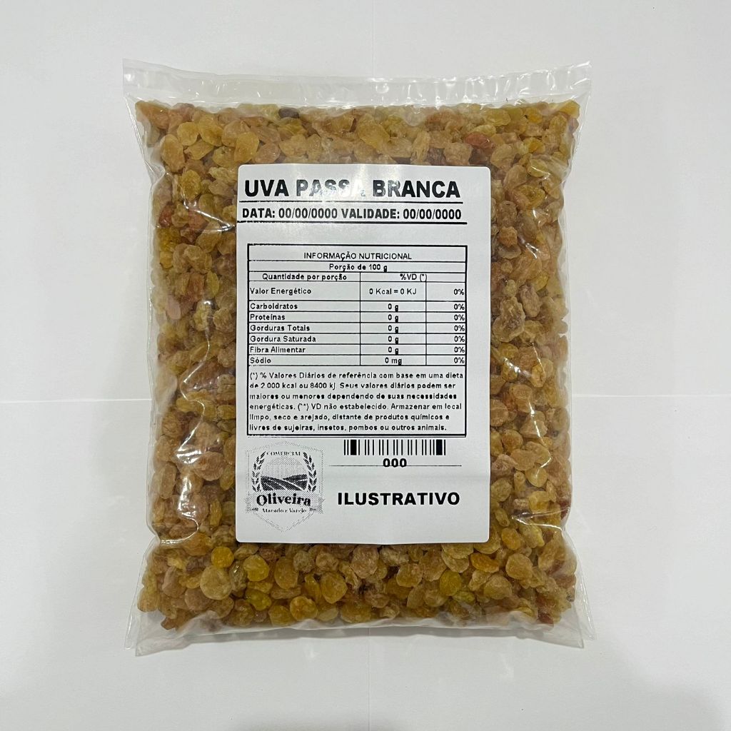Uva Passa Seca Branca 1kg | Shopee Brasil