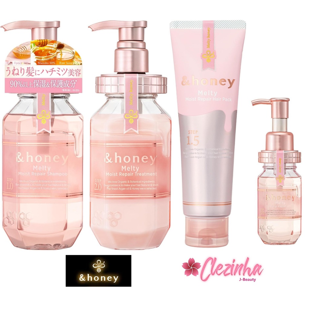 Shampoo &honey Melty Moist Repair Step 1.0 - 440ml Made In Japan | Shopee Brasil