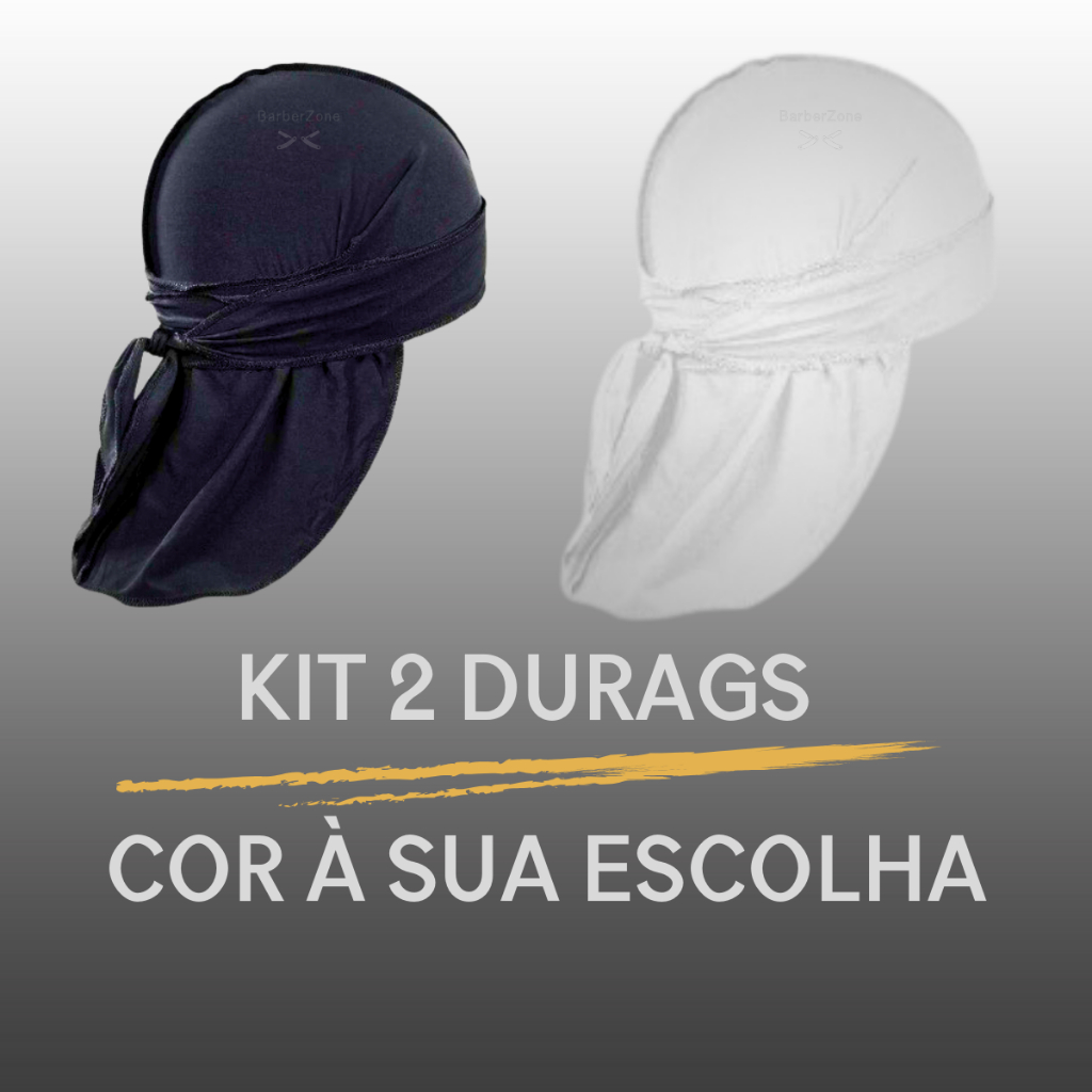 Kit 2 Durag/Dureg para Waves - cores a sua escolha - rapper touca ...