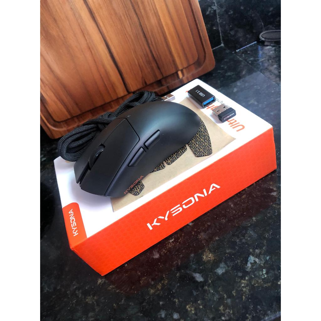 Mouse Kysona M511 Recarregavel PAM3395 58g Wifi Sem fio PRETO Gamer ...