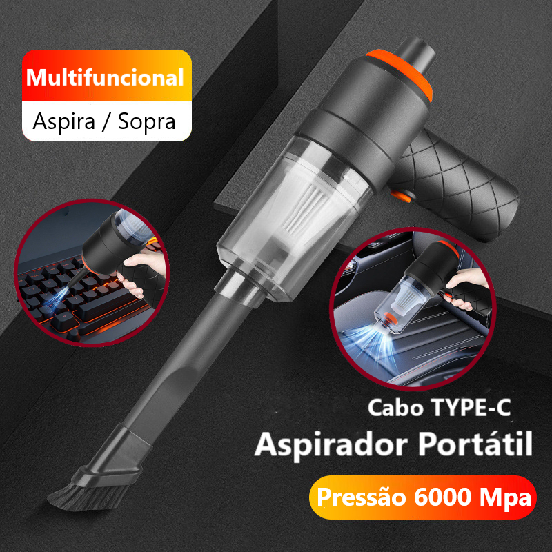 Aspirador/Soprador Pó Multifuncional USB Portátil Completo Linha ...