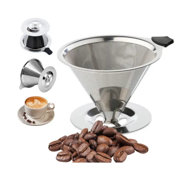 Filtro De Café Coador Inox 103 Reutilizável sem uso de papel | Shopee ...