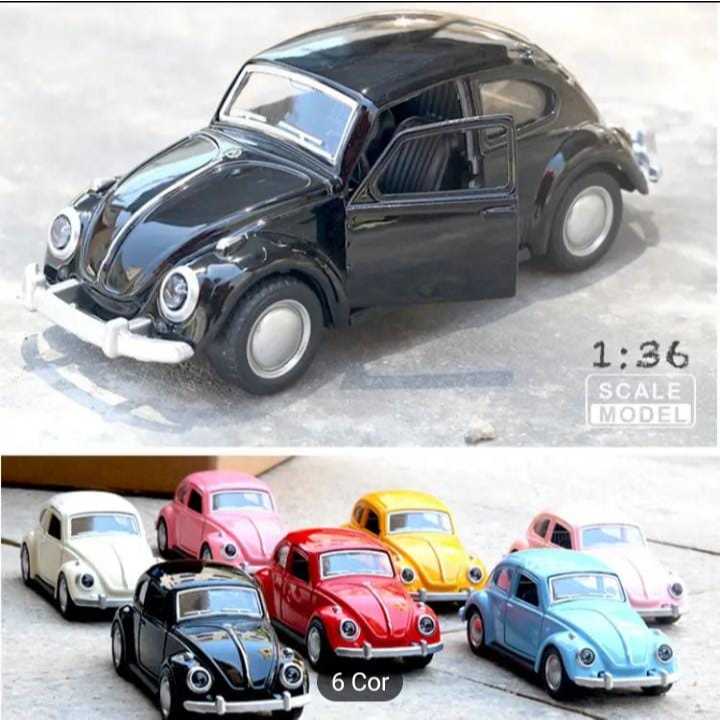 Miniatura Carrinho COLEÇÃO Fusca Volkswagem Abre Portas Fricção ...