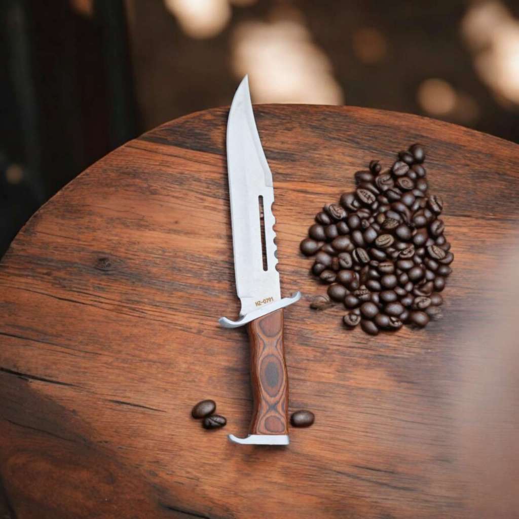 Faca RAMBO Grande Caça Trilha Pesca Sobrevivência | Shopee Brasil