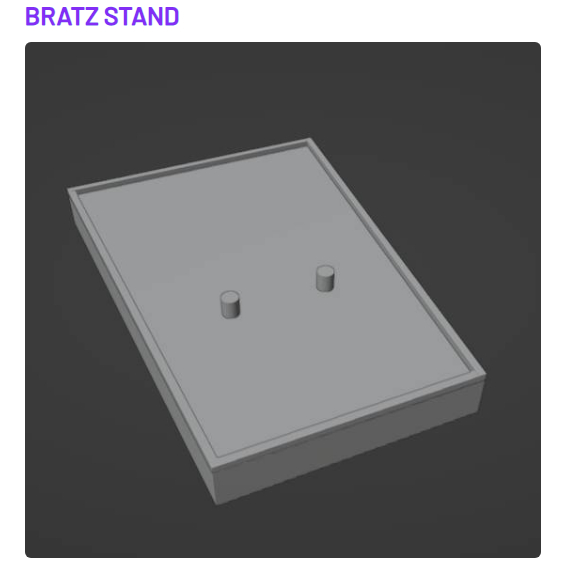 BRATZ STAND - 8 Unidades Impresso em filamento 3D | Shopee Brasil