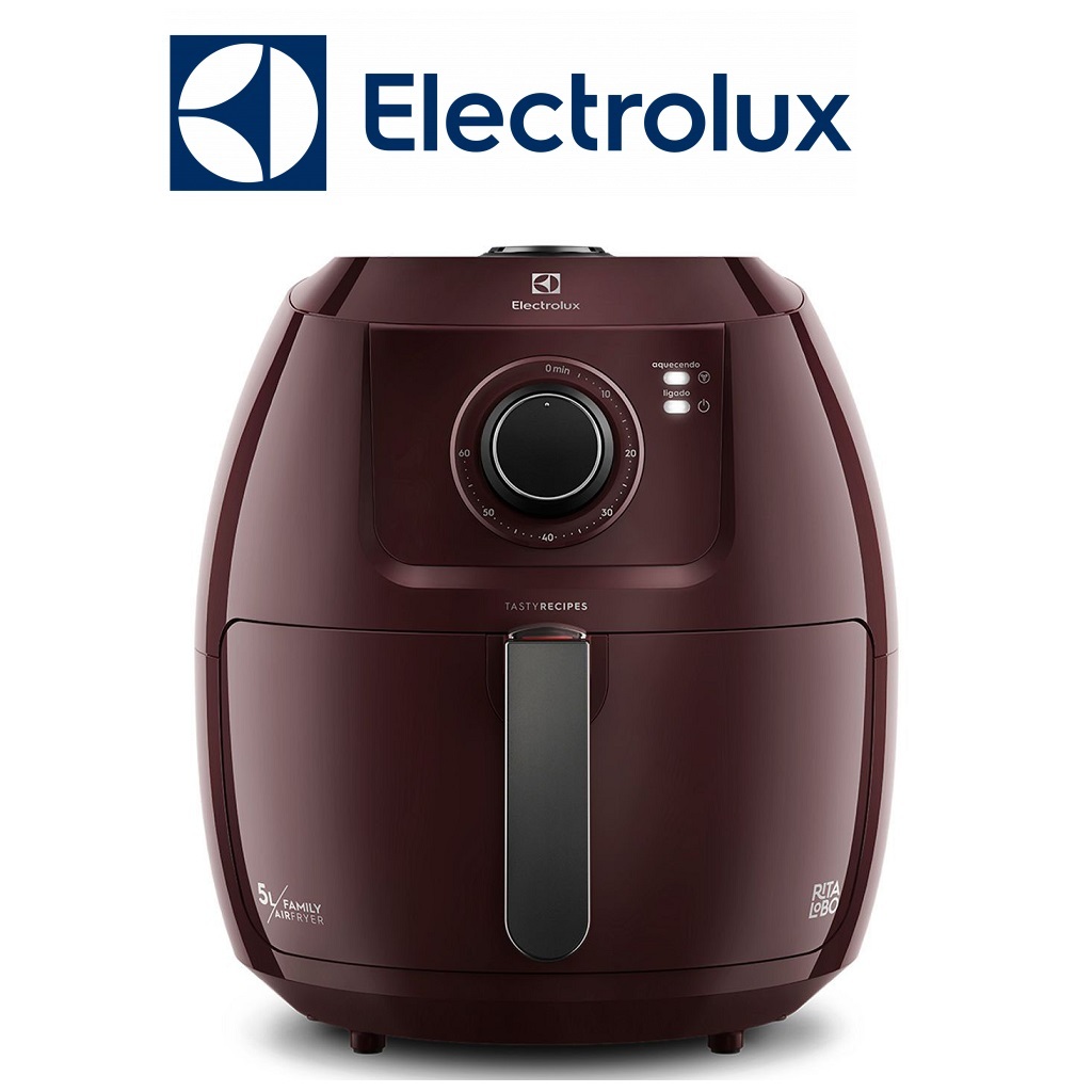 Fritadeira elétrica sem óleo Air Fryer 5L 1700 watts Family Efficient ...