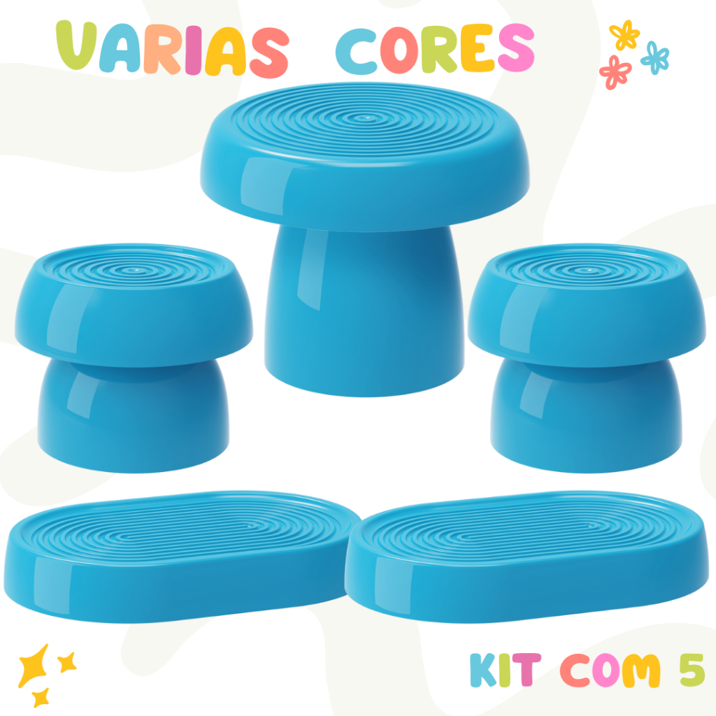 Kit Festa Boleira 5 unidades Alegra M + 2 Mini + 2 Alongada | Shopee Brasil