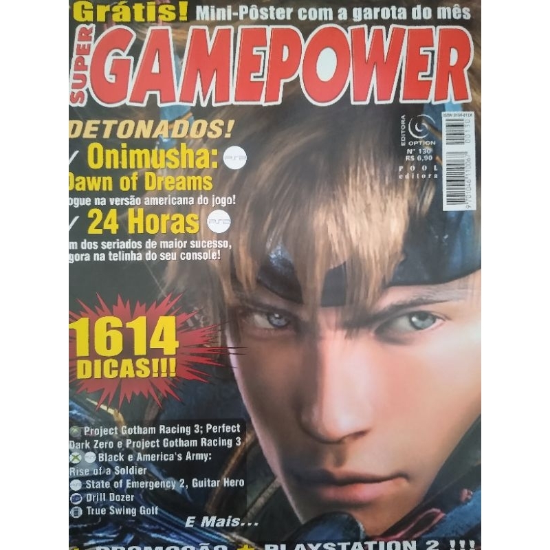 Revista Super Game Power n°130 - Onimusha: Dawn of Dreams. | Shopee Brasil