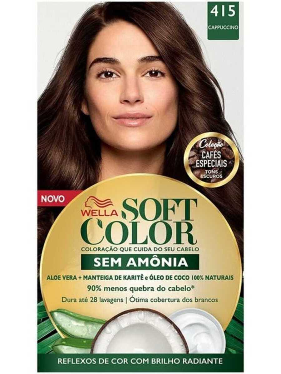 COLORAÇÃO SOFT COLOR KIT 0415 CAPPUCCINO. | Shopee Brasil
