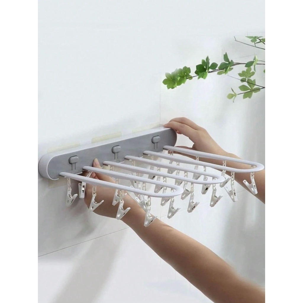 varal dobravel portatil slim moderno com prendedores pegadores roupa ...