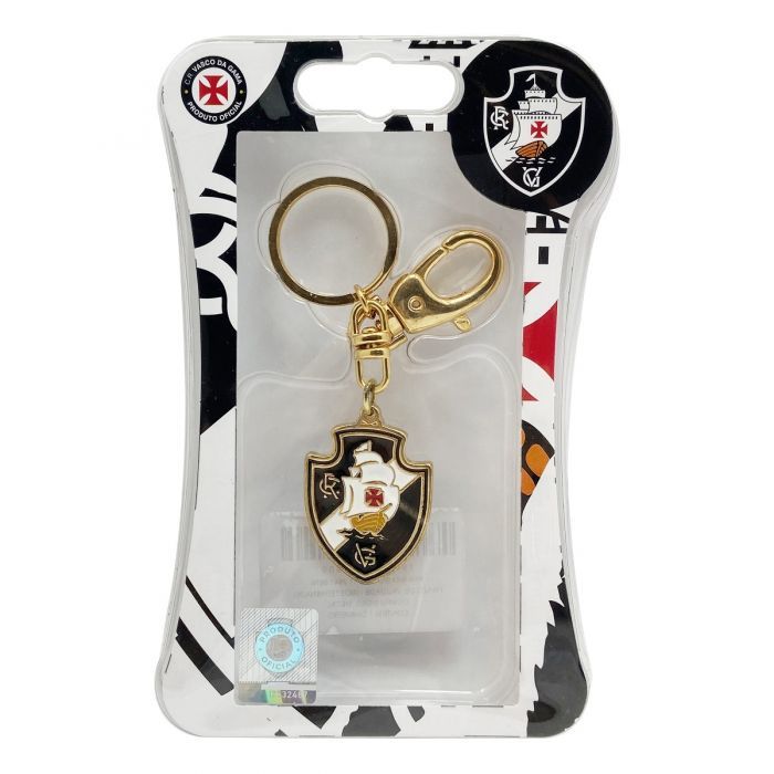 Chaveiro Escudo Ouro de Metal OFICIAL / ORIGINAL Presente do Vasco ...