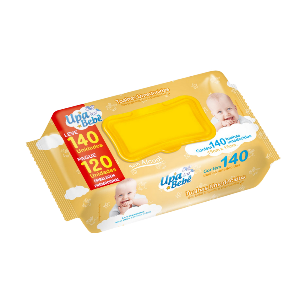 Toalha Umedecida 1200 Unidades Upa Bebê - 10 Pacotes C/140 Unidades ...