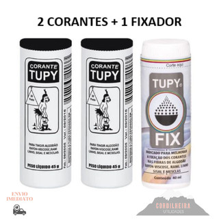 KIT Corante tingir roupas tingir tecidos pintar 2 Corante (tintol) + 1 ...