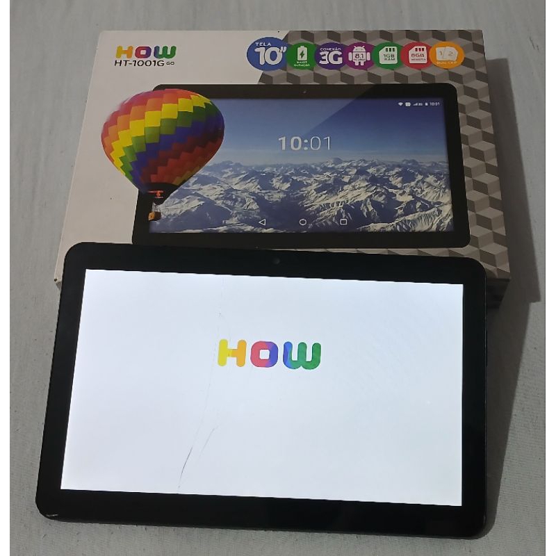 Tablet How 10 Polegadas Com entrada de Chip - COM DEFEITO - LEIA A ...