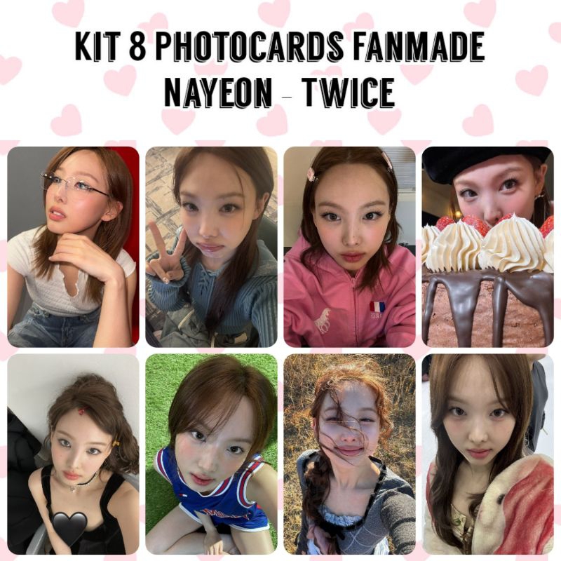 Kit 8 Photocards Fanmade | Nayeon - Twice | Versão 2 | Shopee Brasil