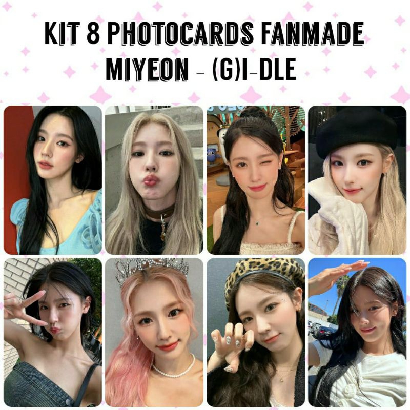 Kit 8 Photocards Fanmade | Miyeon - (G)I-DLE gidle g idle | Shopee Brasil