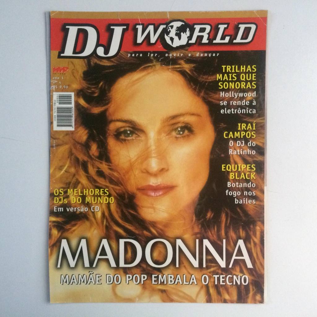 MADONNA REVISTA RARA DJ WORLD CAPA E REPORTAGEM | Shopee Brasil