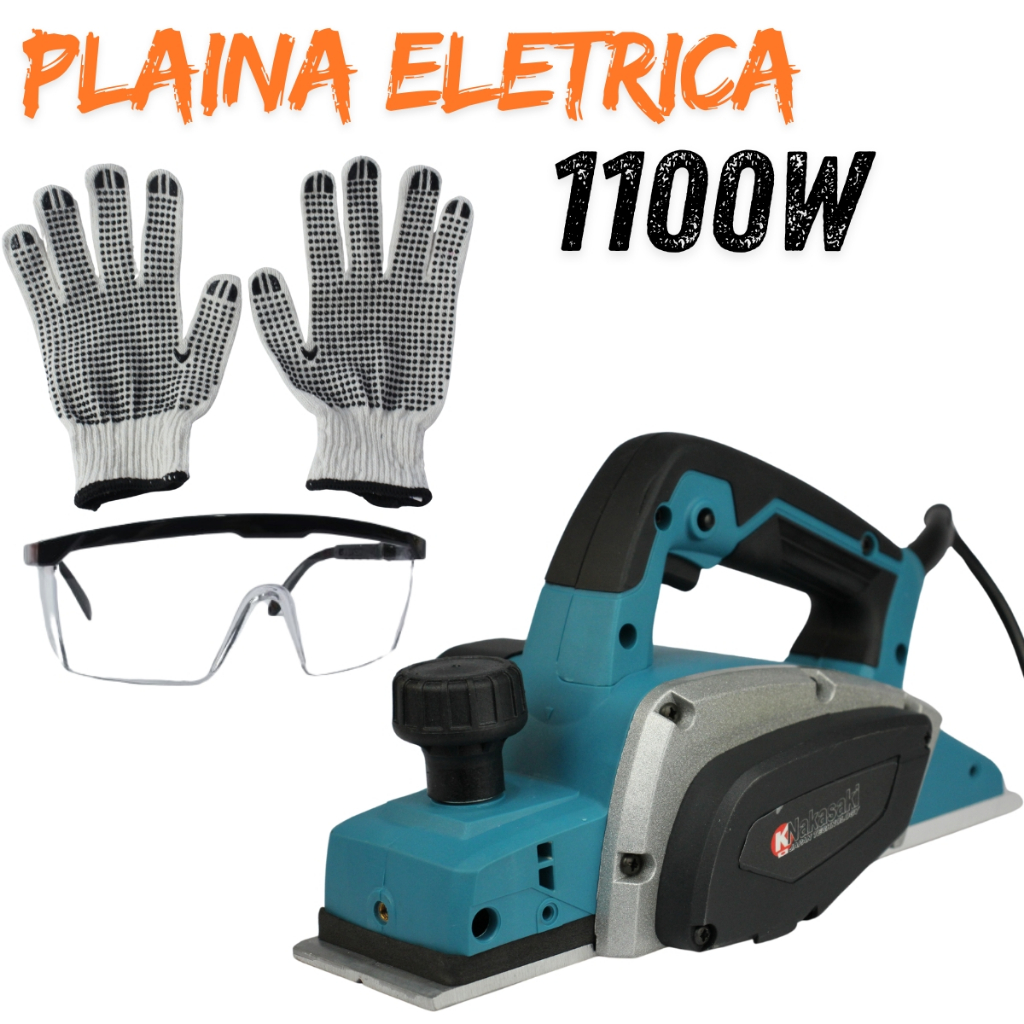 Plaina Elétrica Nova Lâmina Dupla - Semelhante A Makita 1100w | Shopee ...