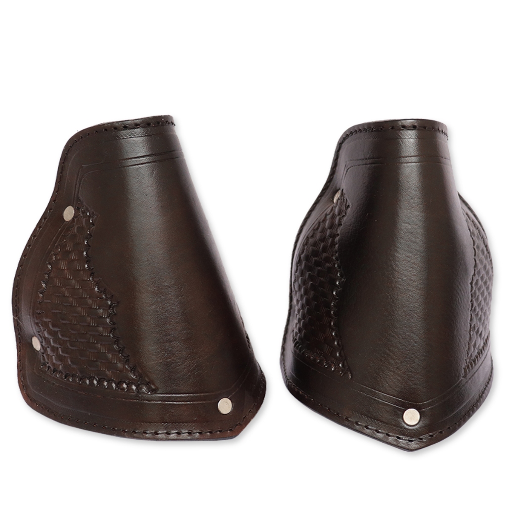 Par Estribo Capota em Couro Legítimo Adulto e Infantil | Shopee Brasil