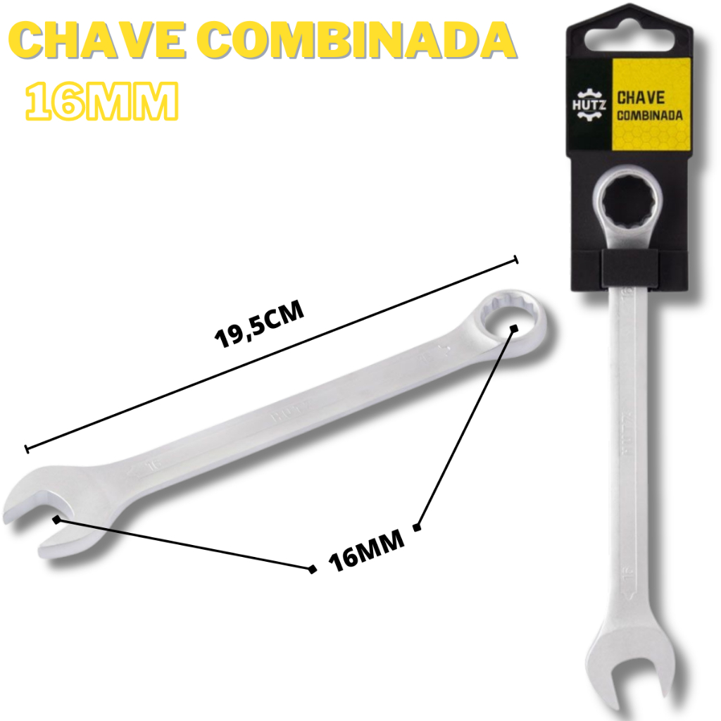 Chave Combinada Profissional Por unidade Todos Tamanhos 6 até 32mm ...