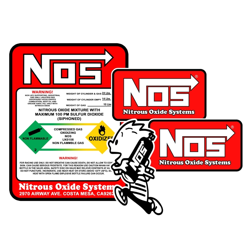 Adesivos Nos Nitro Kit Turbo Carro Rebaixado Sticker Tuning Som ...