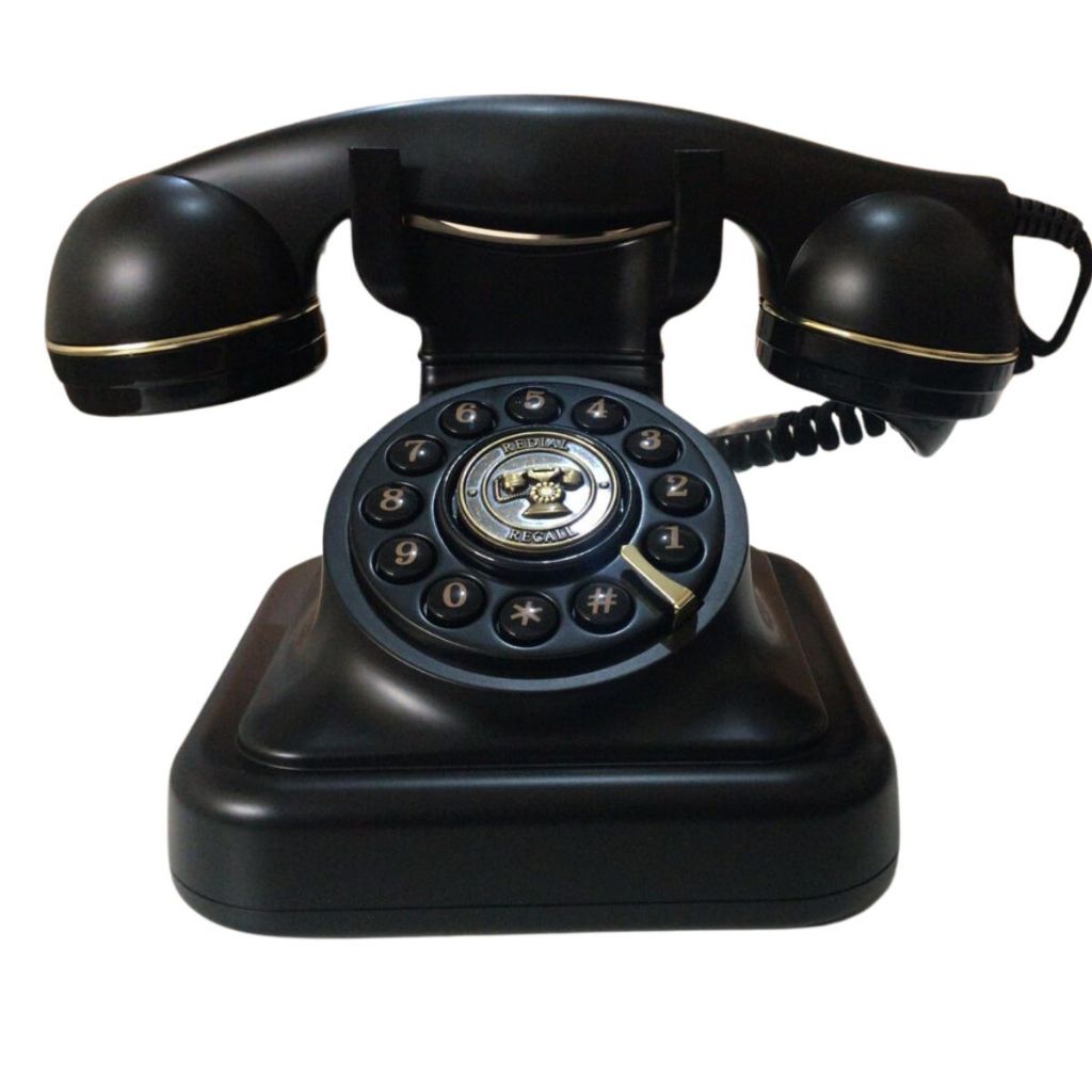 Telefone Fixo Antigo Com Fio Vintage - Escorrega o Preço