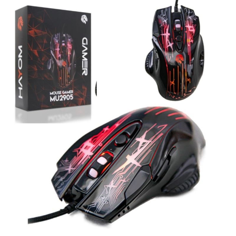 mouse gamer para jogos 8 botões funcionais com fio 2400dpi com led rgb. | Shopee Brasil