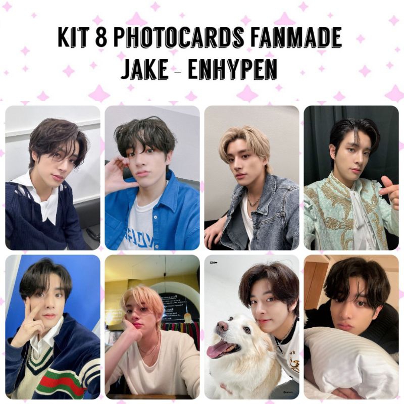 Kit 8 Photocards Fanmade Jake - Enhypen | Shopee Brasil