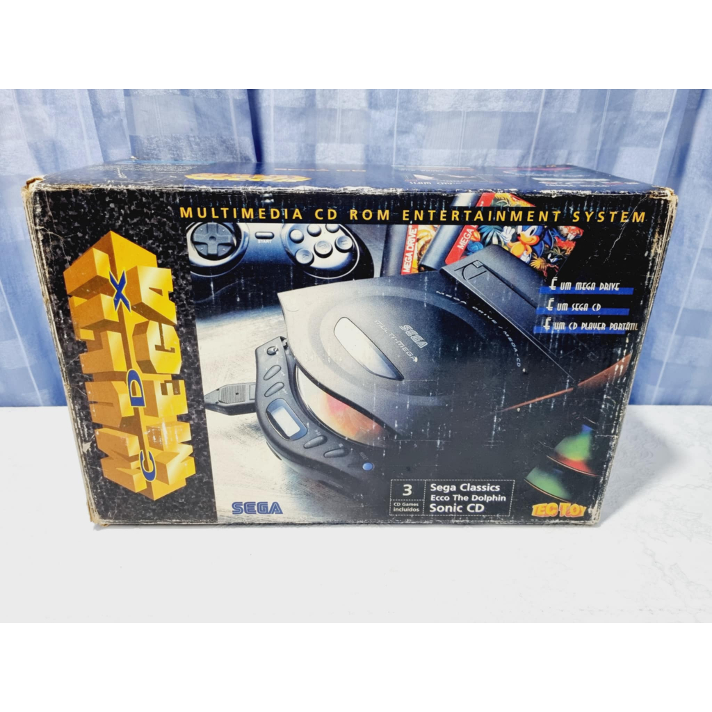 109- Console Sega Multimega CDX em excelente estado. | Shopee Brasil