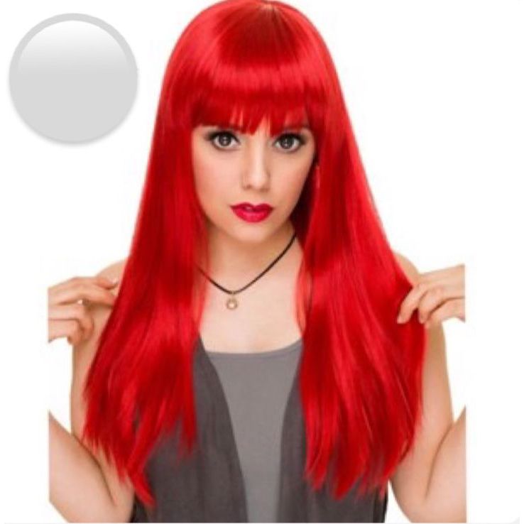 Peruca Longa Lisa com Franja/ LER A DESCRIÇÃO!!!! | Shopee Brasil