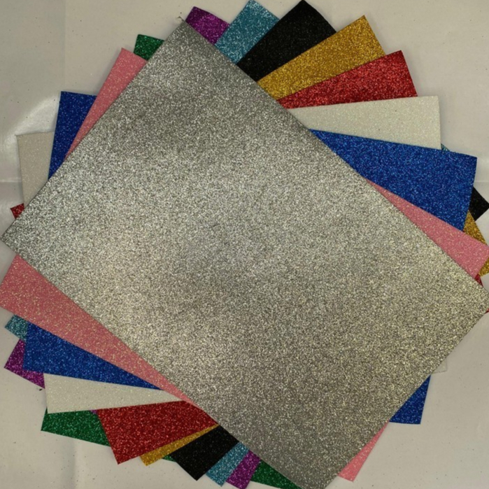 Kit 10 Cartolina com Glitter 20x15 Escolar infantil EVA | Shopee Brasil