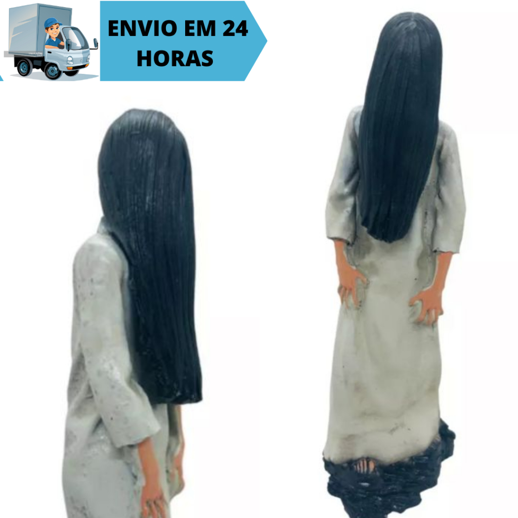Boneco Samara O Chamado Filme Terror Colecionável de Resina Estatueta ...