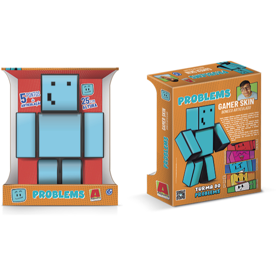 Boneco Problems 25cm Youtuber Articulado Gamer Skin | Shopee Brasil
