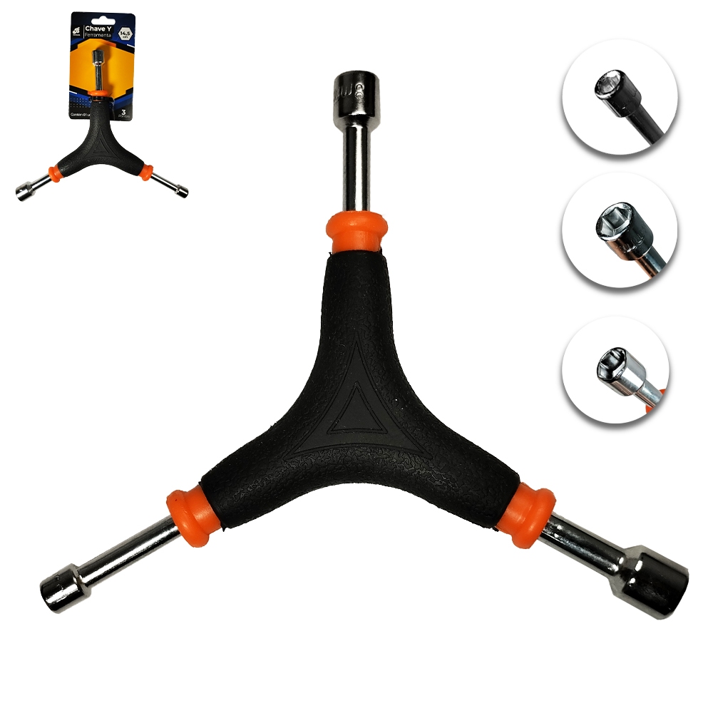Chave Tipo Y Ninja com Cabo Emborrachada 5-8-10mm | Shopee Brasil