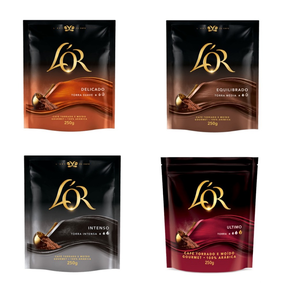 Kit com 6 CAFÉ LOR TORRADO E MOÍDO GOURMET - EQUILIBRADO, DELICADO ...