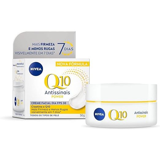 NIVEA Creme Facial Antissinais Q10 Power Dia FPS 30 Anti-Rugas Diurno ...