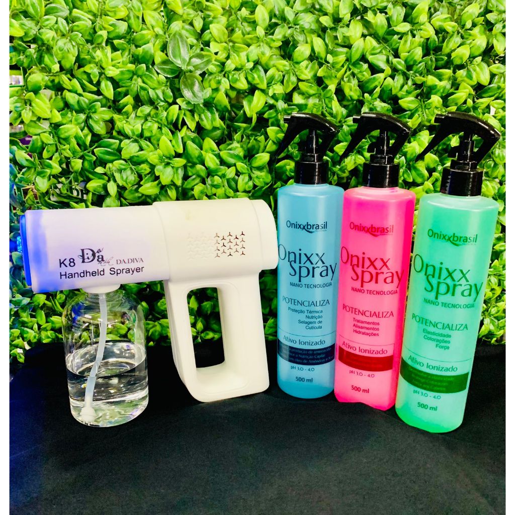 KIT VAPORIZADOR PISTOLA SPRAY + 3 ONIXX SPRAY NANO TECNOLOGIA 500ml ...