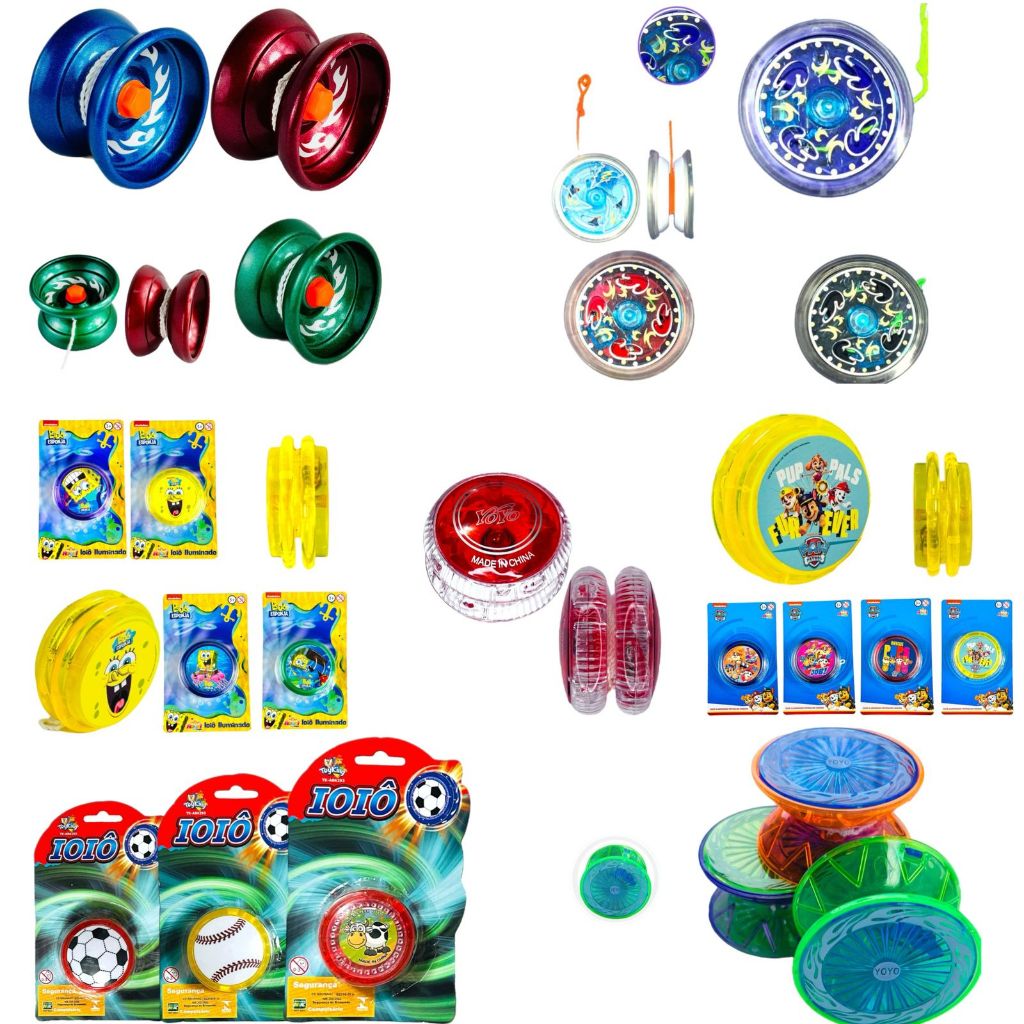 Yoyo Profissional Com Rolamento E Led Modelos Variados Ioio, Patrulha ...