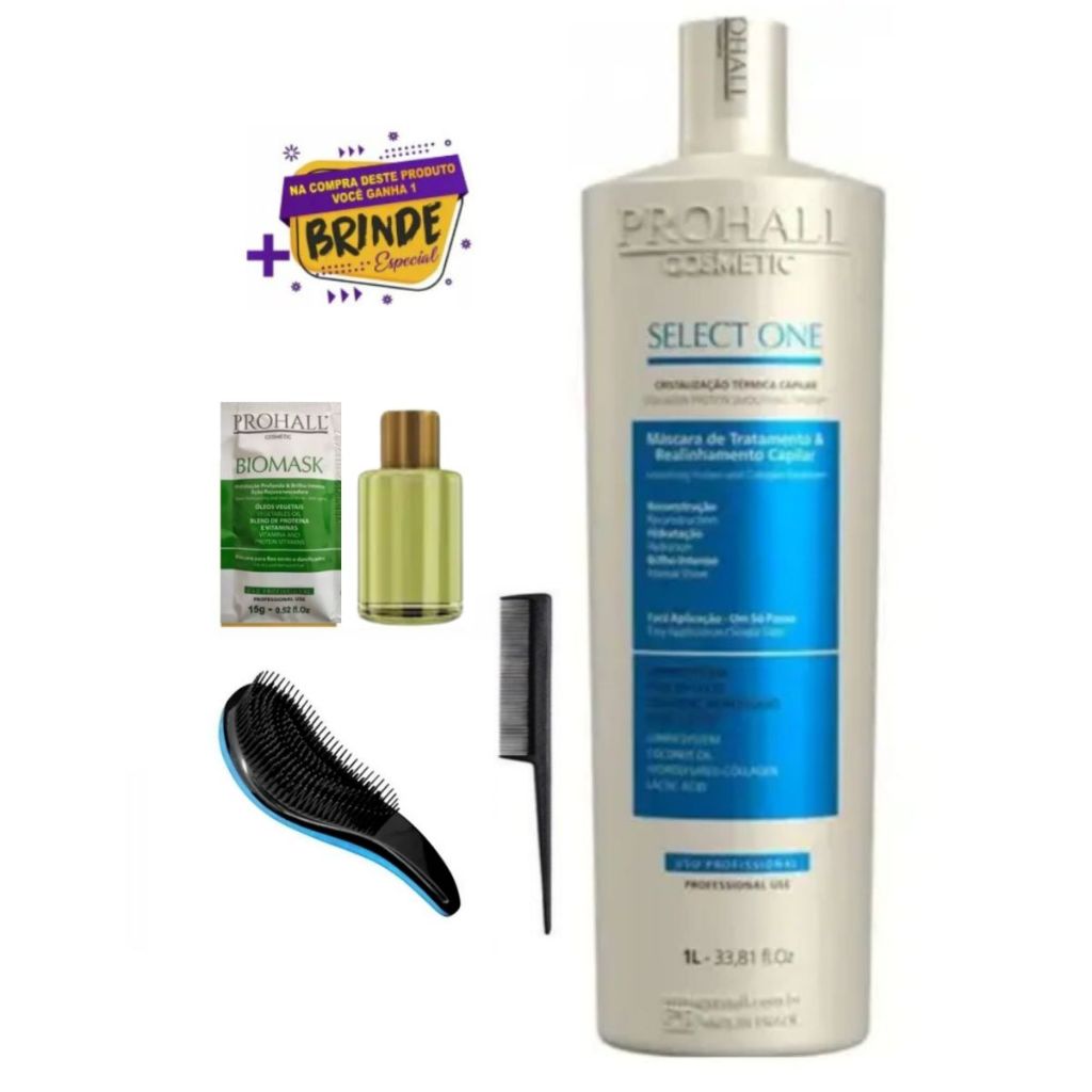 Prohall Escova Select One Progressiva - 1 Litro | Shopee Brasil