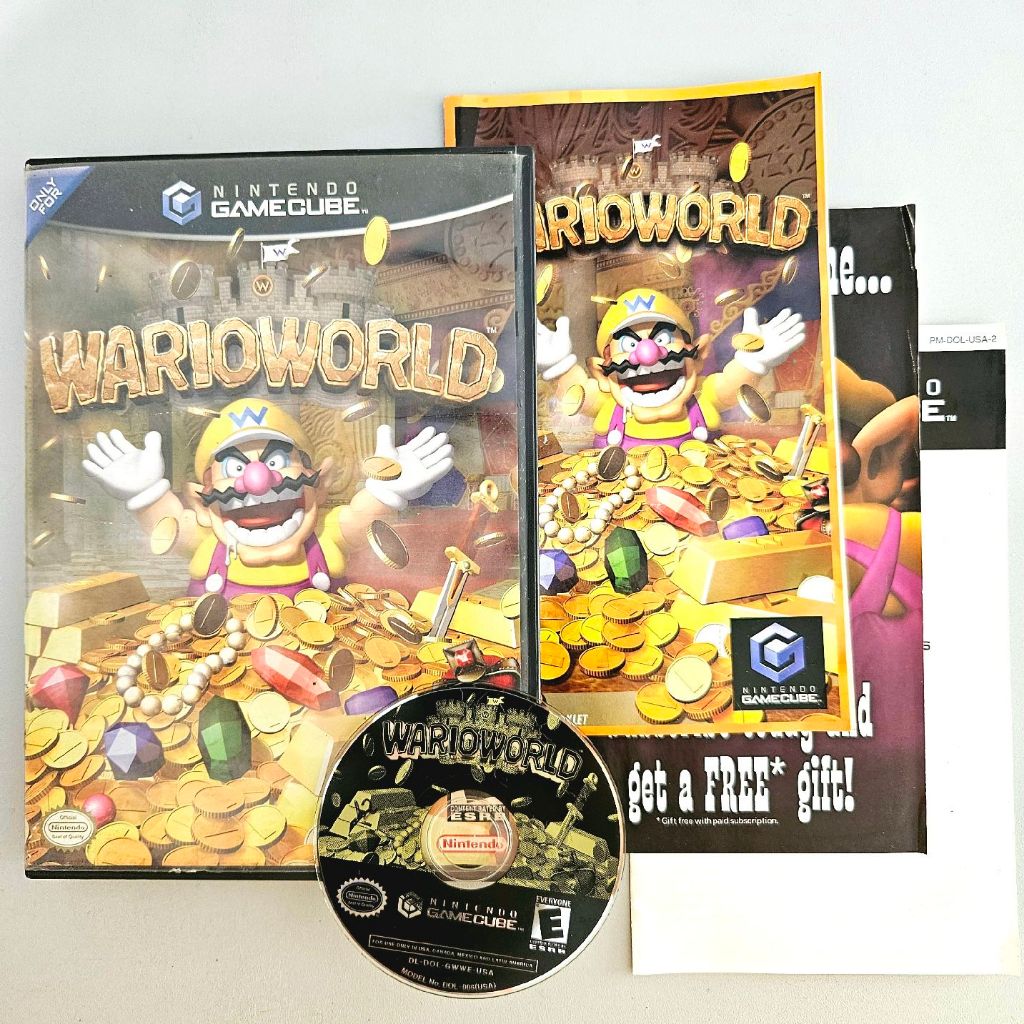 Wario World Original Nintendo Gamecube GC | Shopee Brasil