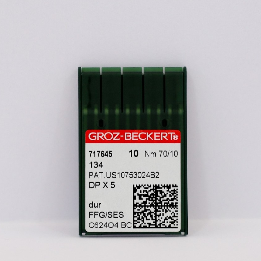 Agulha para Máquina de Costura Reta Industrial DPX5 134 N10 Cabo Grosso Caixa com 10 Uni Groz ...