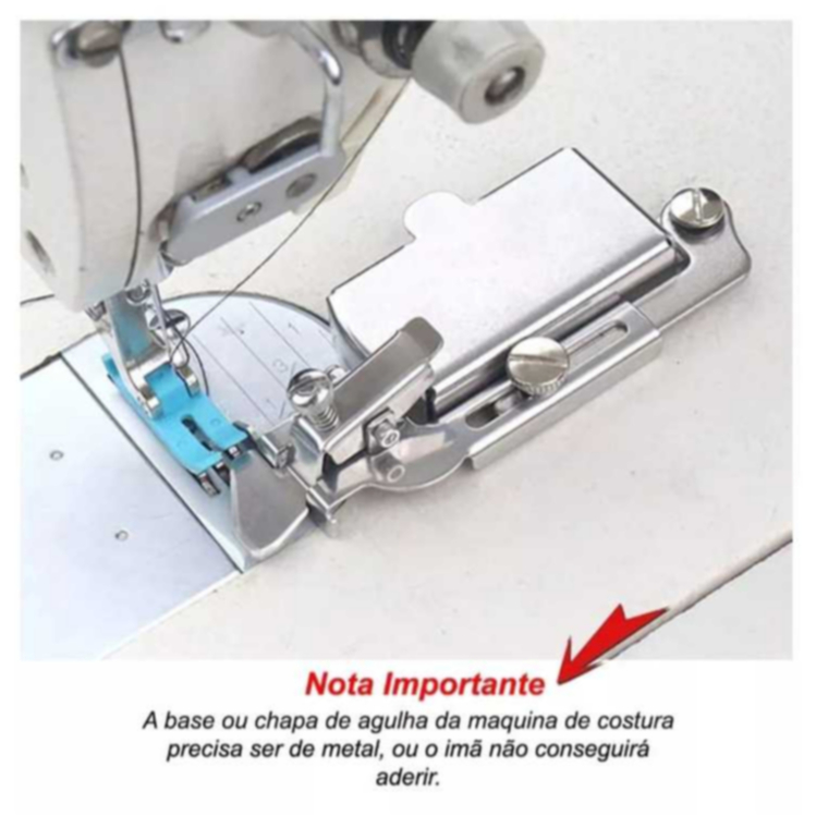 APARELHO GUIAR BAINHA COM IMÃ BARRA RETA MAGNÉTICO MÁQUINA COSTURA ...
