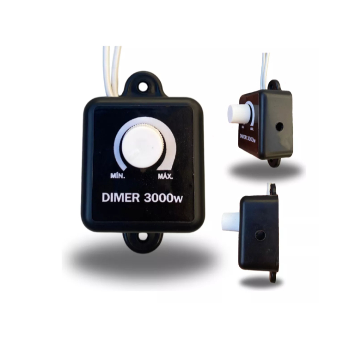 Controlador Dimmer Dimer Rotativo 3000w Bivolt 127/220V | Shopee Brasil