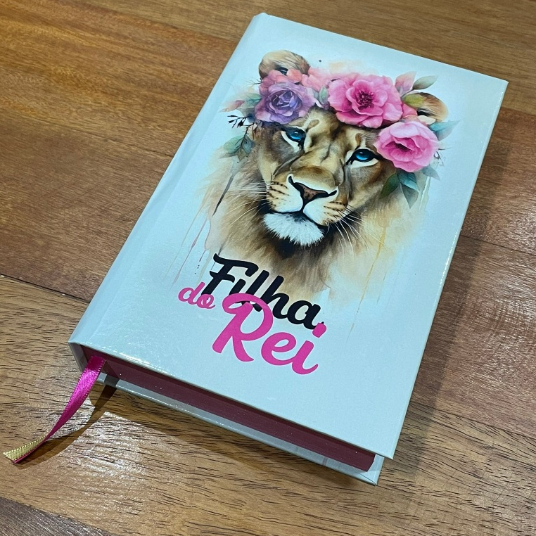 Bíblia Sagrada Filha do Rei Letra Média com Harpa e Índice em papel ...