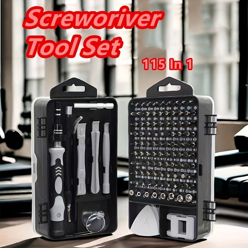 Kit Ferramentas 115 Peças Jogo Mini Chaves Precisão Multiuso Celular ...