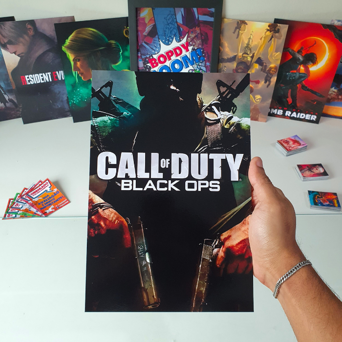 Call of Duty Black Ops 1 Placa decorativa mdf quadro decoração presente ...