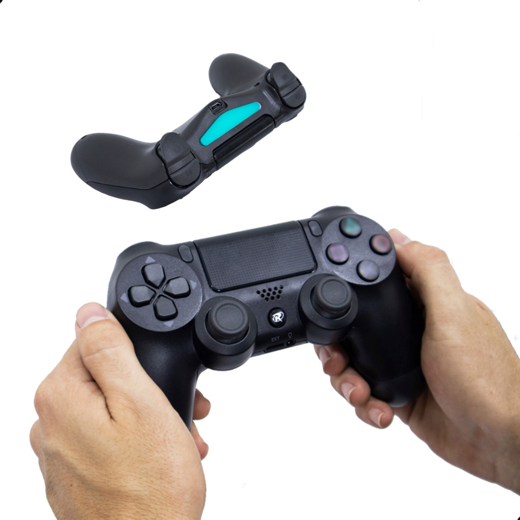Kit 2 Controle Sem fio PS4 Compátivel Play 4 Joystick Dualshock ...