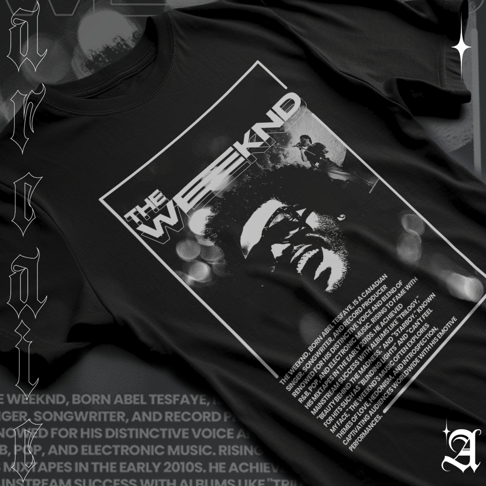 Camiseta Basica Algodao The Weeknd After Hours Moon World Tour Brasil ...